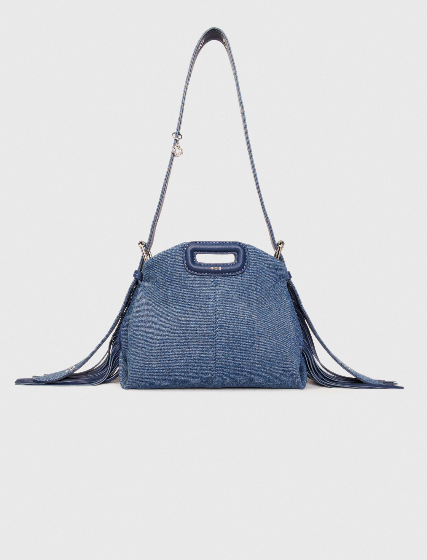 Sac Miss M mini en denim bleu pour femme | Maje